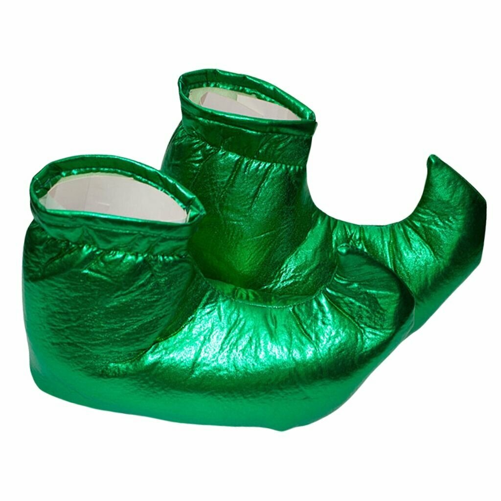 Обувь клоуна для Рождественской вечеринки-Зеленая