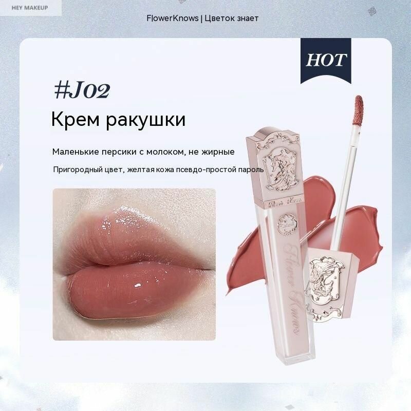 Flower Knows Unicorn Кристаллическая глазурь для губ
