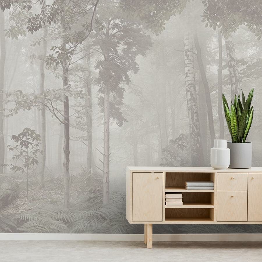 Фотообои Олень на пригорке 14-889-M-Флок 270 x 300 см (ВхШ) Бесшовные, флизелиновые, влагостойкие обои