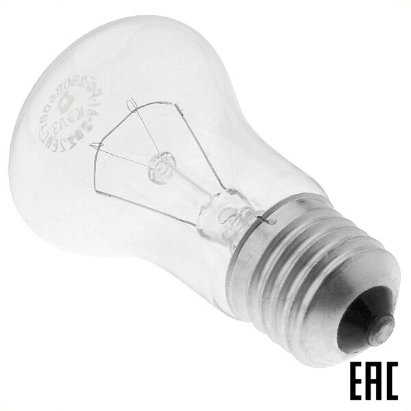 Лампа (грибок) накаливания прозрачная 60Вт ЛОН М50 230-60 Е27 кэлз (23 шт. в комплекте)