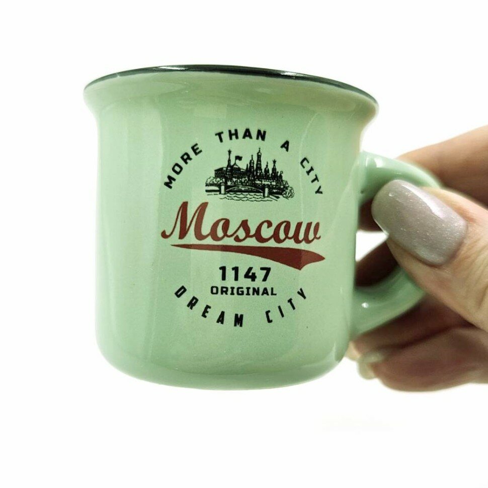 Мини-кружка для эспрессо "Эмблема год основания Москвы" (50 мл)