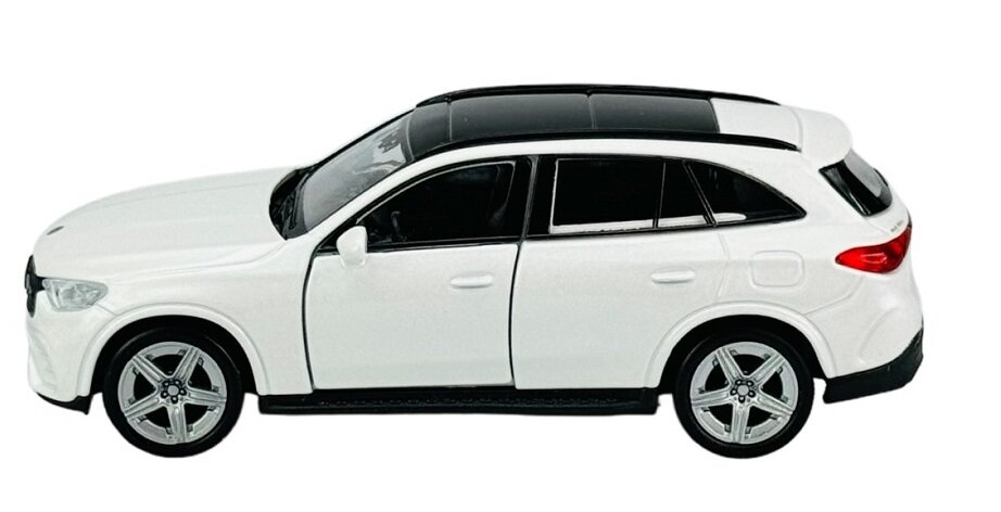 Welly. Коллекционная машинка "Mercedes-Benz GLC" (AMG Line) 43838W, белая, инерционная, масштаб 1:38