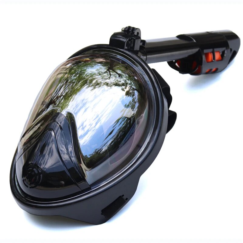 Маска для подводного плавания Full Face Diving Mask Черный, Plated-Black, Л/ХЛ