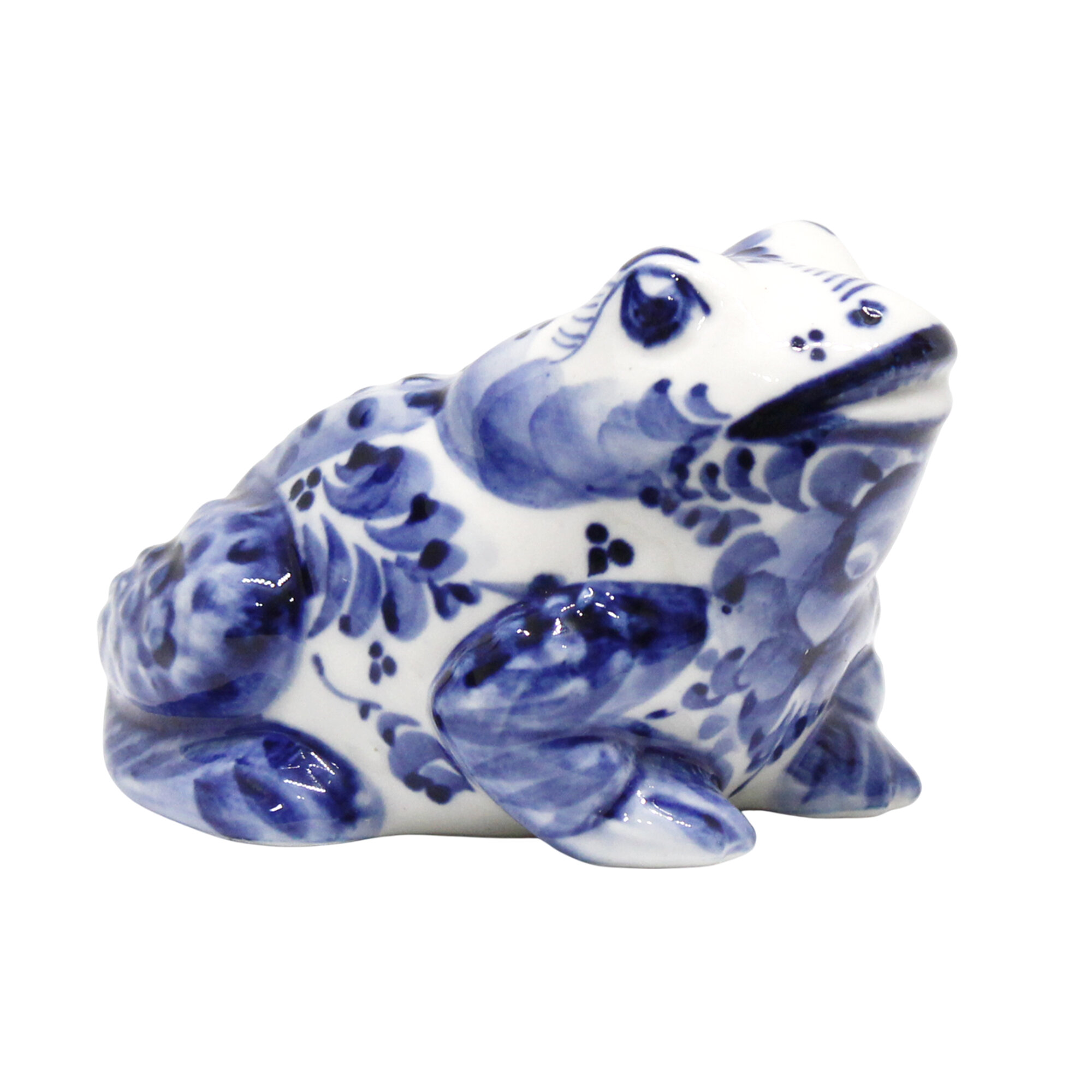 Фарфоровая фигурка ручной работы "Царевна лягушка", (Гжель)