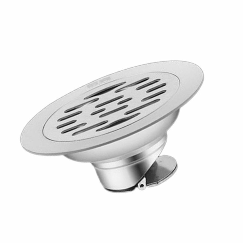 Набор аксессуаров для ванной комнаты, Нержавеющий круглый антизапаховой слив-10см круглая самозакрывающаяся