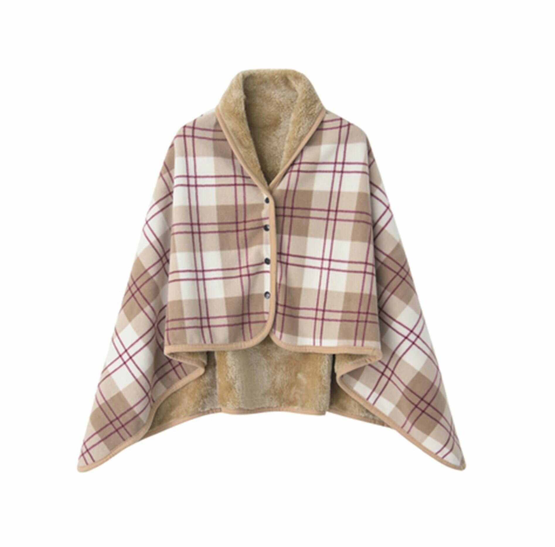 Плед-пончо , Софт, 140 см х 100 см