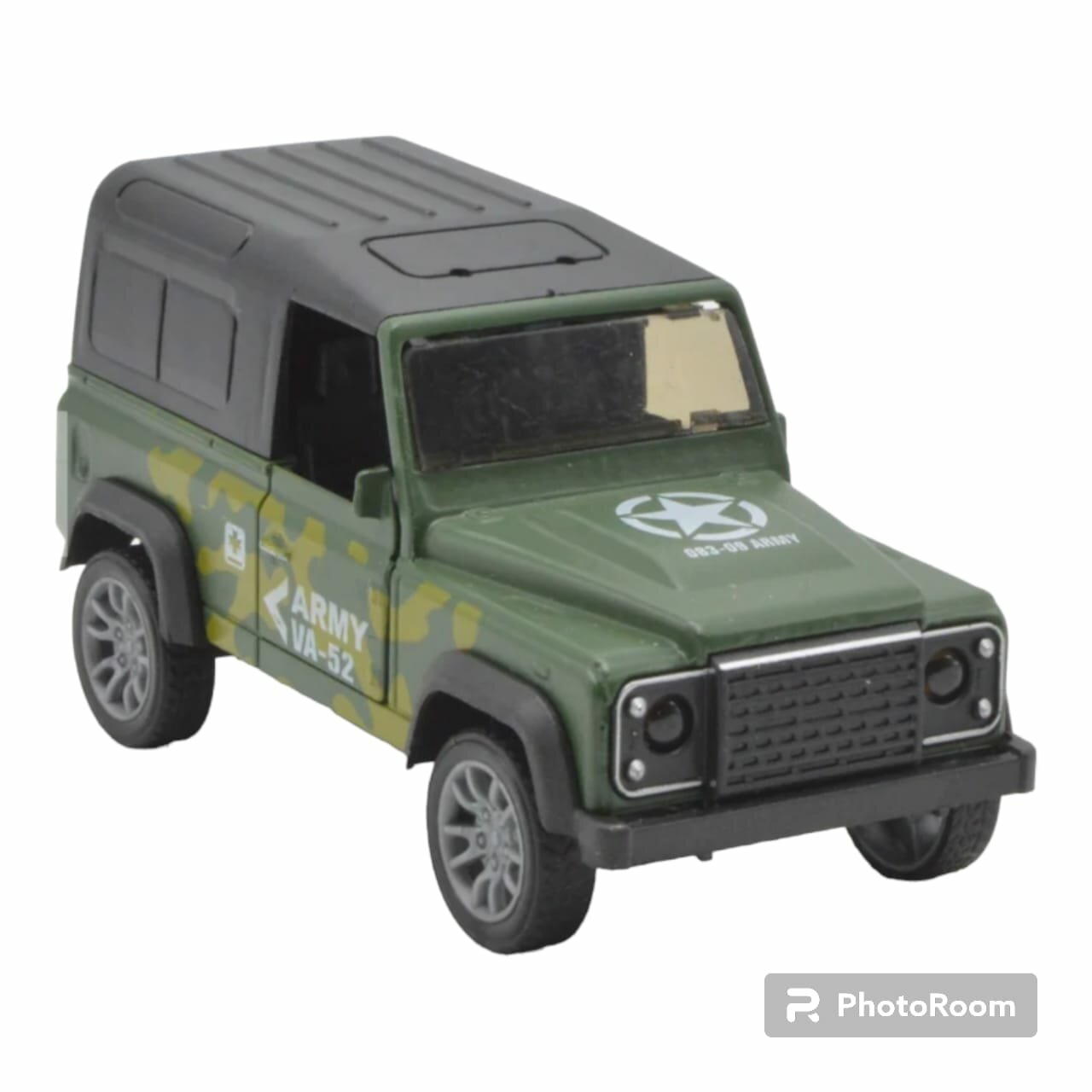 Литая зеленая металлическая машинка с музыкой и светом - интерактивная игрушка для детей