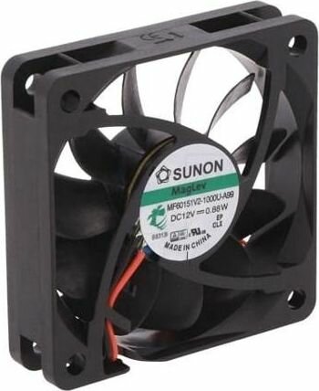 Вентилятор SUNON MF60151V2-1000U-A99 Вентилятор осевой 12В DC 60x60x15мм подшипник Vapo 38,53куб. м/ч 29,2дБА 1шт
