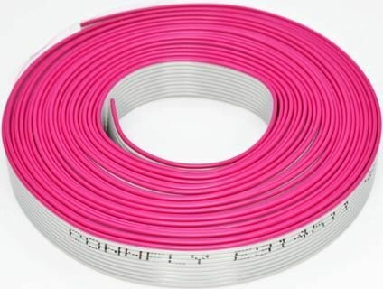 Провод CONNFLY DS1057-01-10A282R-30.5 плоский 1мм многопров Cu 10x28AWG ПВХ серый 30.5м, 1 рулон