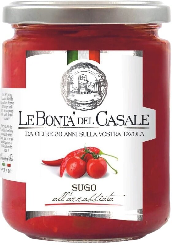 Соус LE BONTA' DEL CASALE острый Алл’арраббьята /стекло/ 314мл
