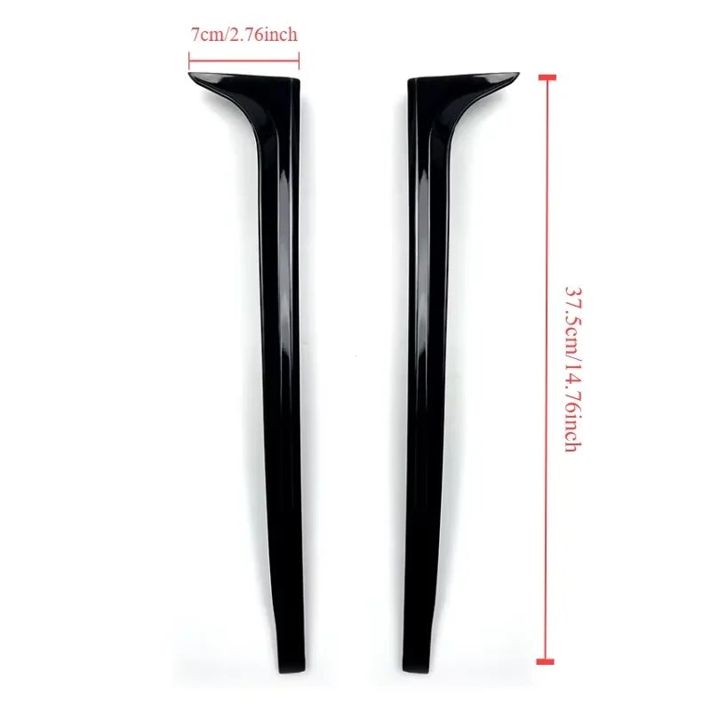 Подходит для VW Volkswagen Polo Mk5 6R 6C 2011 2012 2013 2014 2015 2016 2017, плавники заднего окна, молдинг, боковой спойлер, отделка крыла