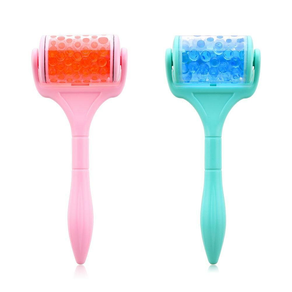 Роллер для лица со льдом из нержавеющей стали, нежная кожа, компактные тонкие линии, снимающий усталость, лифтинг кожи, сужающий поры массажер