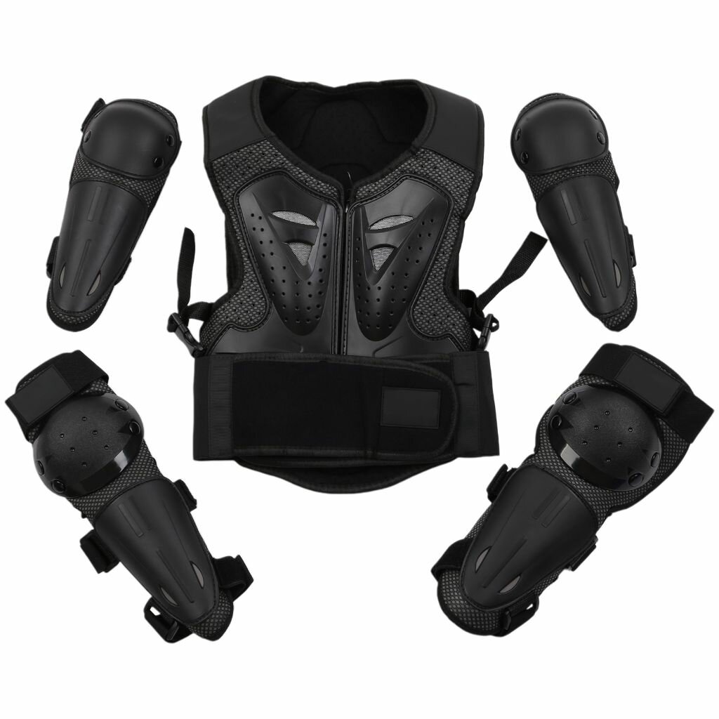 Специальные инструменты для мотоциклов, Защитная экипировка для детских мотоциклетных гонок - черная, 1 набор