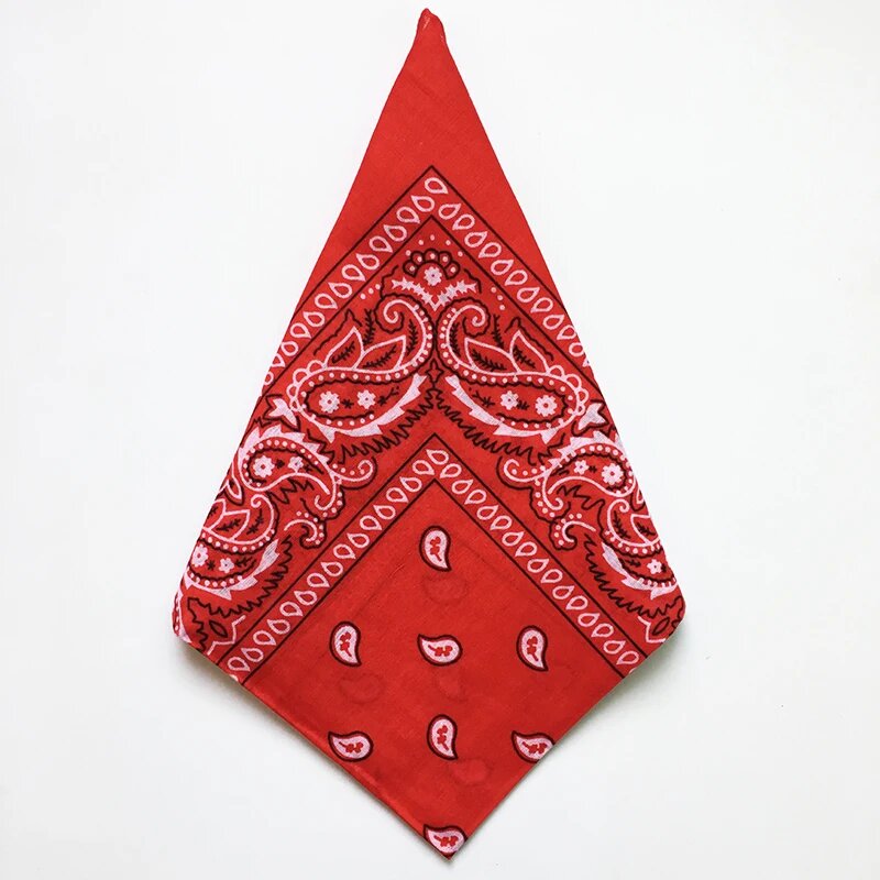 Tnine Черная Красная Бандана из Хлопка Красный, red Bandana