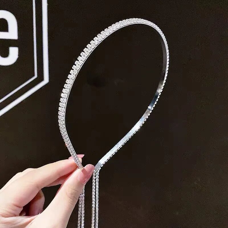 Повязка на голову с камнями, Metal color: 2