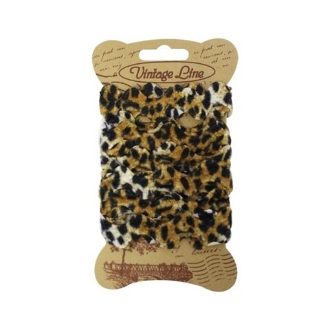 Декоративная лента Vintage Line "Зигзаг" велюр, 1,8 см, 3 м
