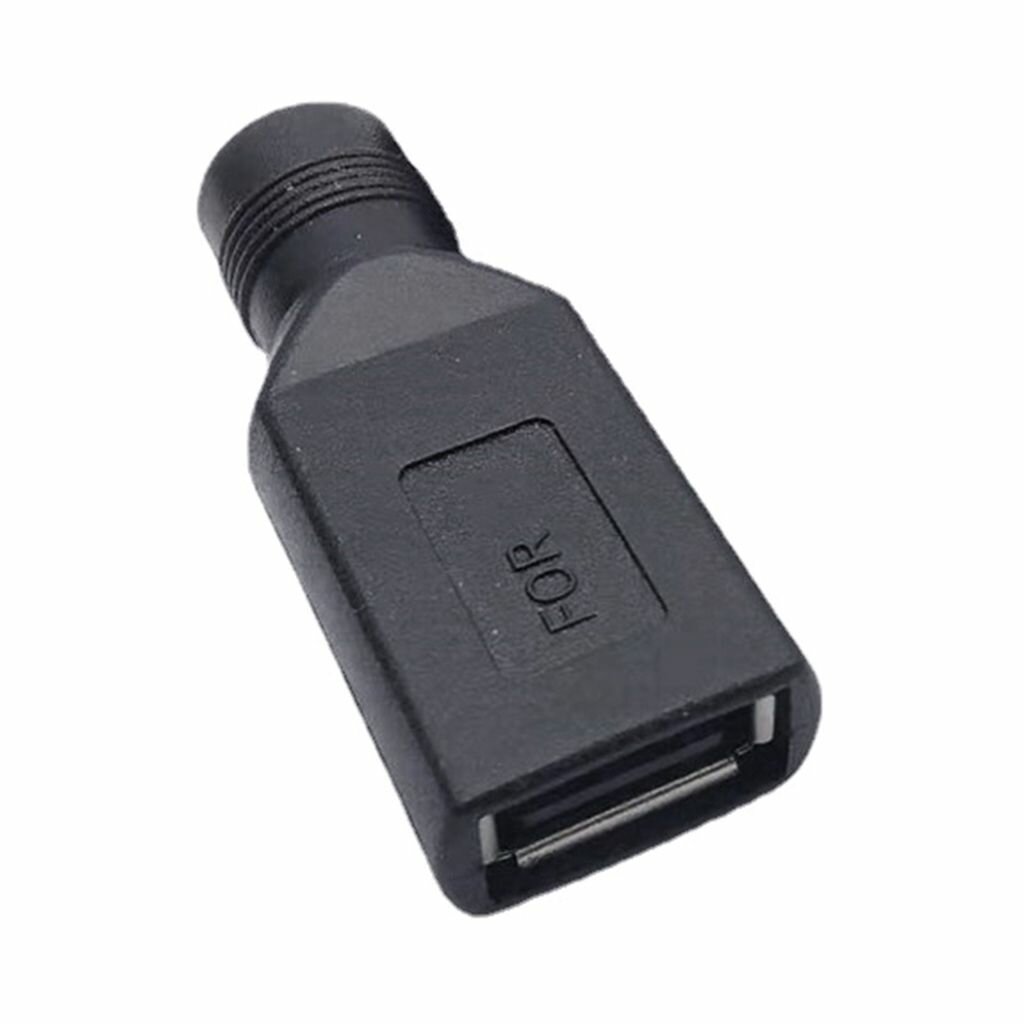 Адаптер постоянного тока 5,5*2,1 мама -USB мама на DC2.1