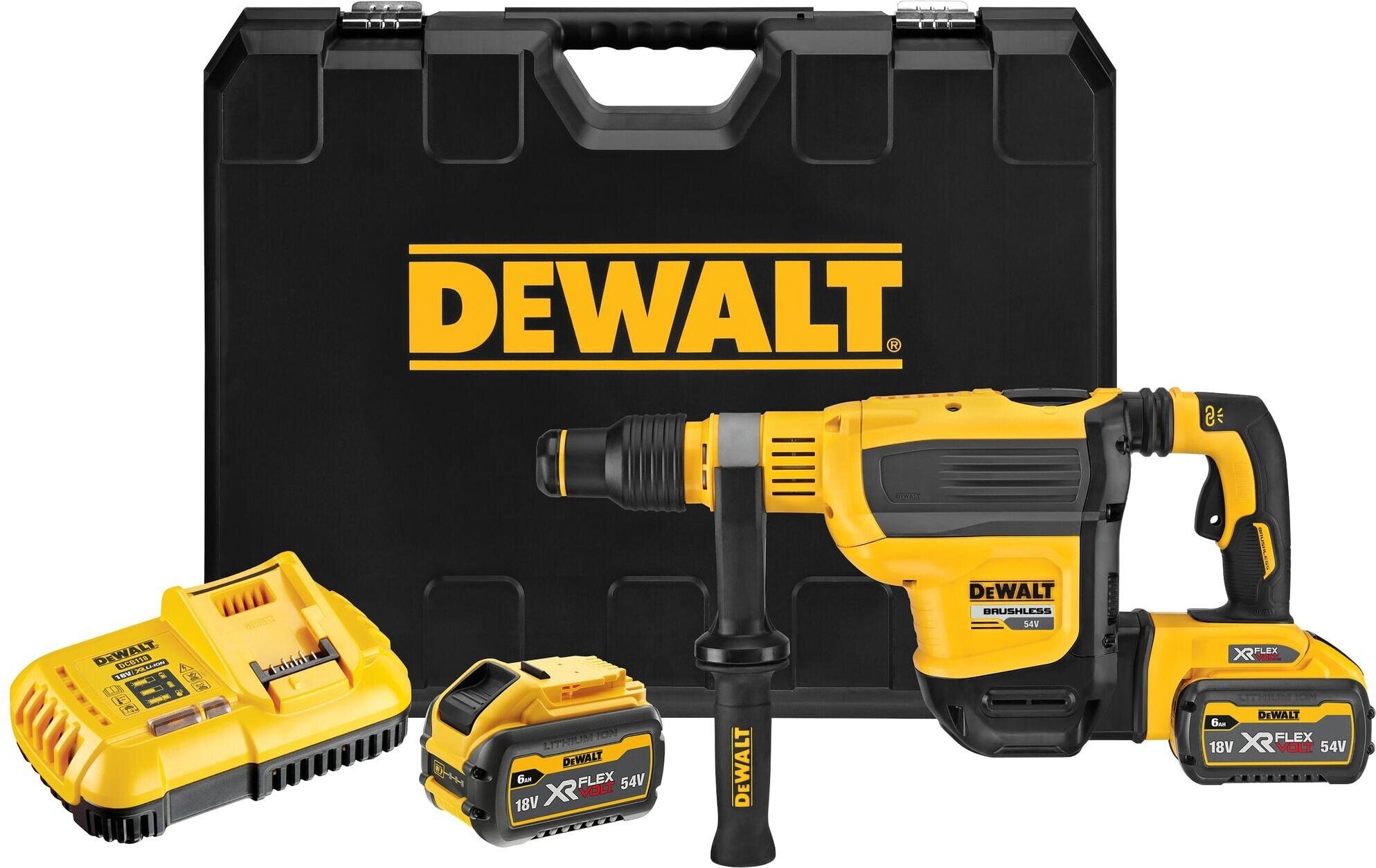 Перфоратор аккумуляторный DEWALT DCH614X2-QW 10.5Дж, 54В, 9Ач