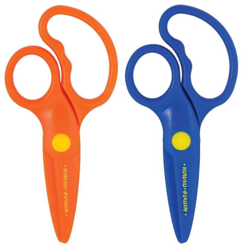 Ножницы детские пластиковые Мульти-Пульти "Приключения Енота" 12,7см, ассорти, европодвес