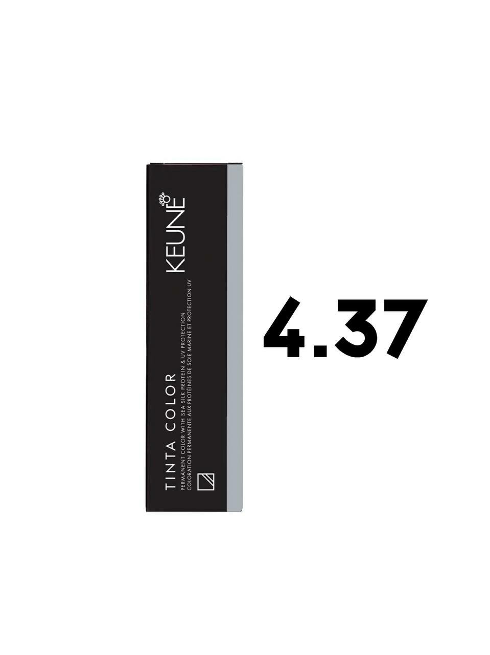 Keune Tinta Color 4.37 - Стойкая краска для волос средний шатен эспрессо 60 мл