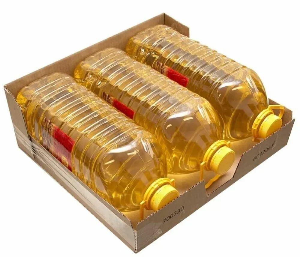 Масло подсолнечное Sunny Gold фритюрное, бутылка, 5 кг, 5 л 3 шт
