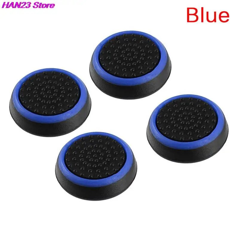 Силиконовые накладки на стики для джойстика Xbox 360 One Playstation 4 PS4/PS3 black and blue