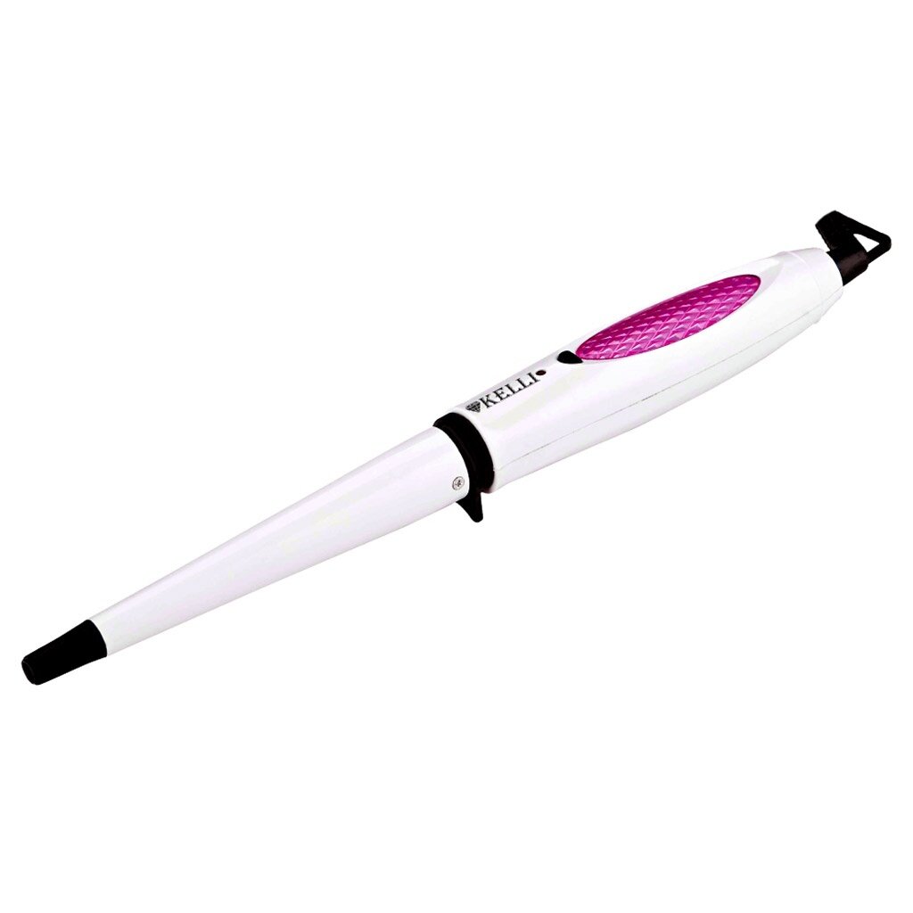 Плойка для волос KELLI конус, высококачественное керамическое покрытие, диаметр 13-25 мм, оригинальный дизайн, термоизолированный наконечник, световой индикатор (KL-1220)