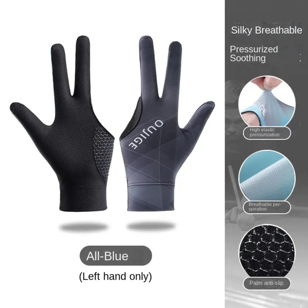 Бильярдные перчатки Spаndex Темно-синий, Left finger-Navy