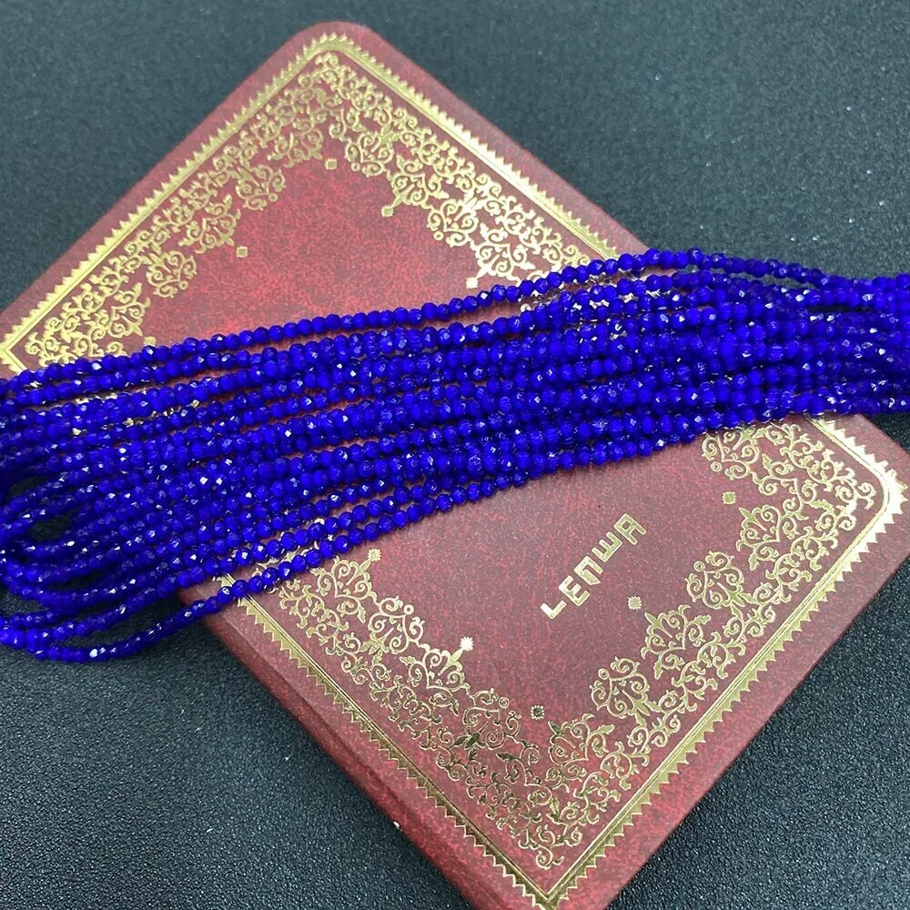 Натуральный циркон, бусины 2мм, 3мм Фиолетовый, A - 1 strand