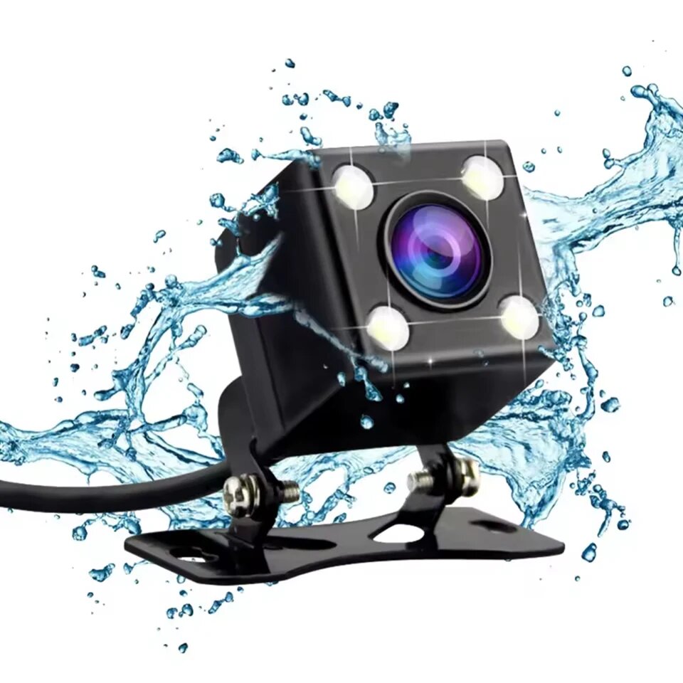 Автомобильная камера заднего вида, 4-контактный разъем 2,5 мм, видеопорт со светодиодной 6M