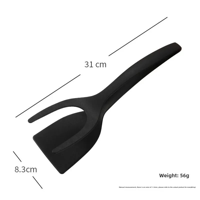 Лопатка для стейка "Два в одном", нейлон, термостойкая, черная