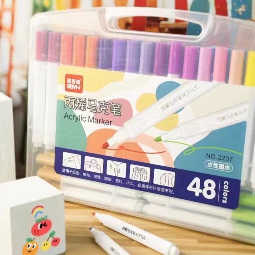 Акриловый маркер "Набор художника", 48 цветов, подарочная коробка