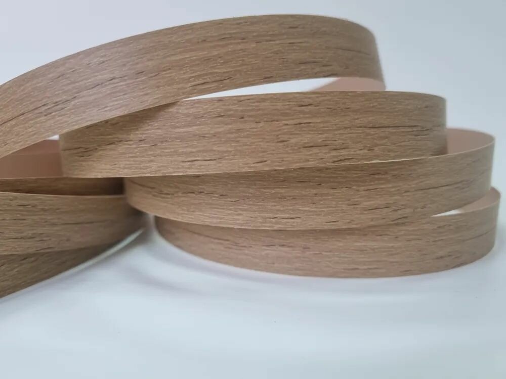 Кромка ПВХ мебельная без клея, размер 1*19мм, намотка 5м, цвет Дуб крафт золотой 003