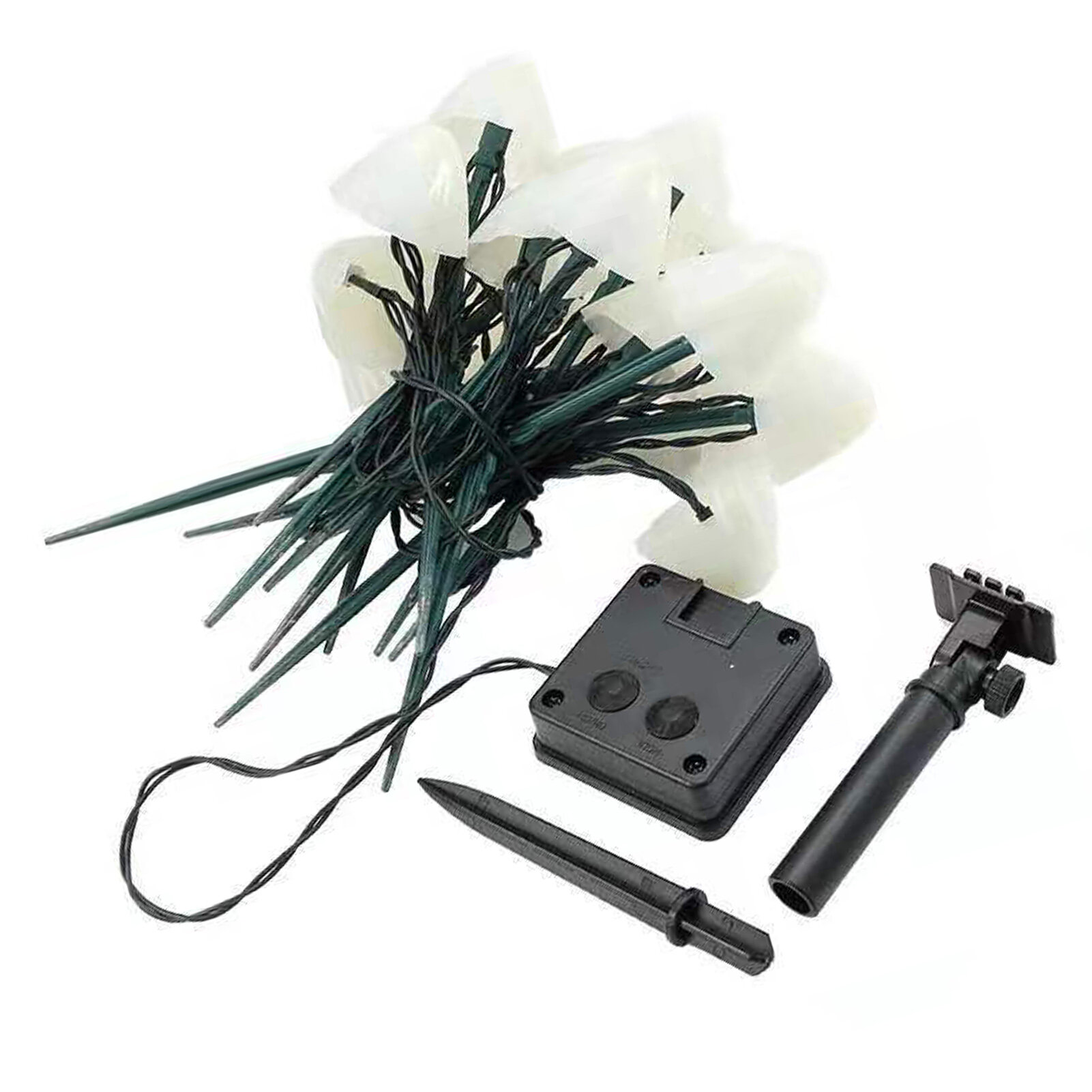 Мини-грибные солнечные фонари, 8 режимов, светодиодные водонепроницаемые струнные дорожки, наружное украшение для сада, заднего двора, лужайки, вечеринки, 3,45 метра, 10 разноцветных бусин