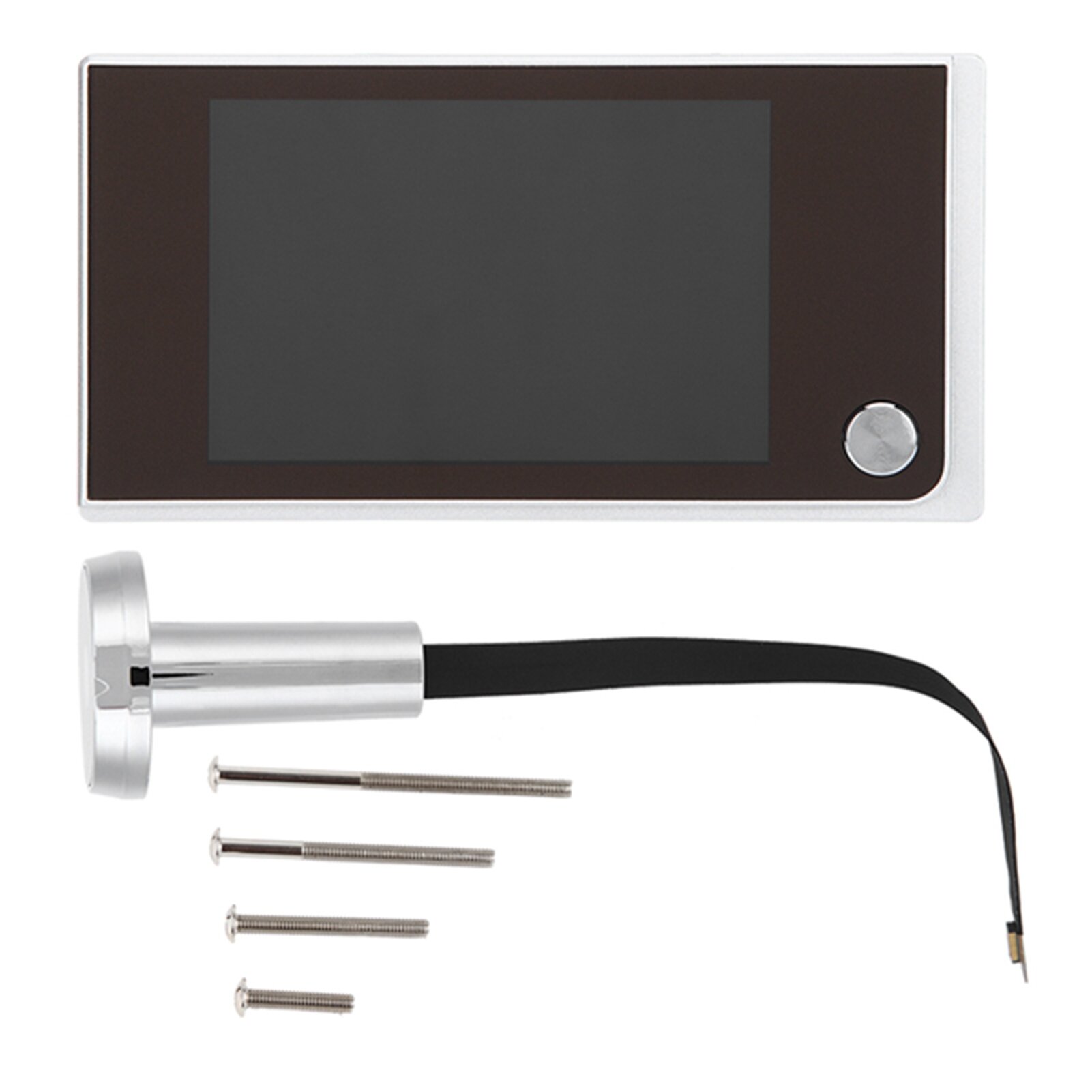 120-градусный цифровой ЖК-глазок с диагональю 3,5 дюйма, электронный визуальный глазок кошачий глаз , широкоугольный просмотрщик фотографий с диагональю 3,5 дюйма с ночным видением и регулируемым объективом