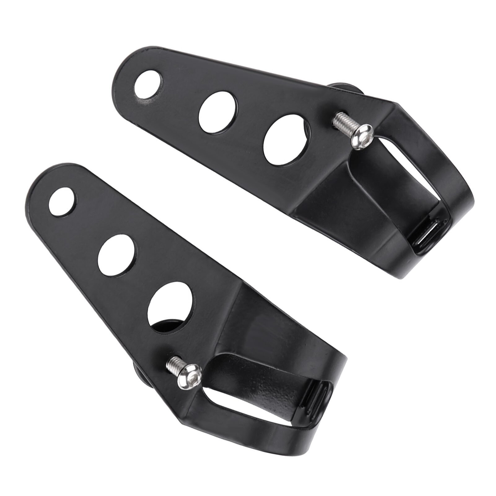 Комплект хомутов для крепления фары мотоцикла 35–43 мм, черный, для Chopper Cafe Racer