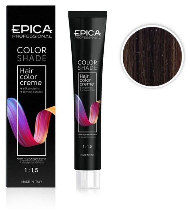 EPICA PROFESSIONAL Colorshade Крем-краска 6.73 темно-русый шоколадно-золотистый, 100 мл.