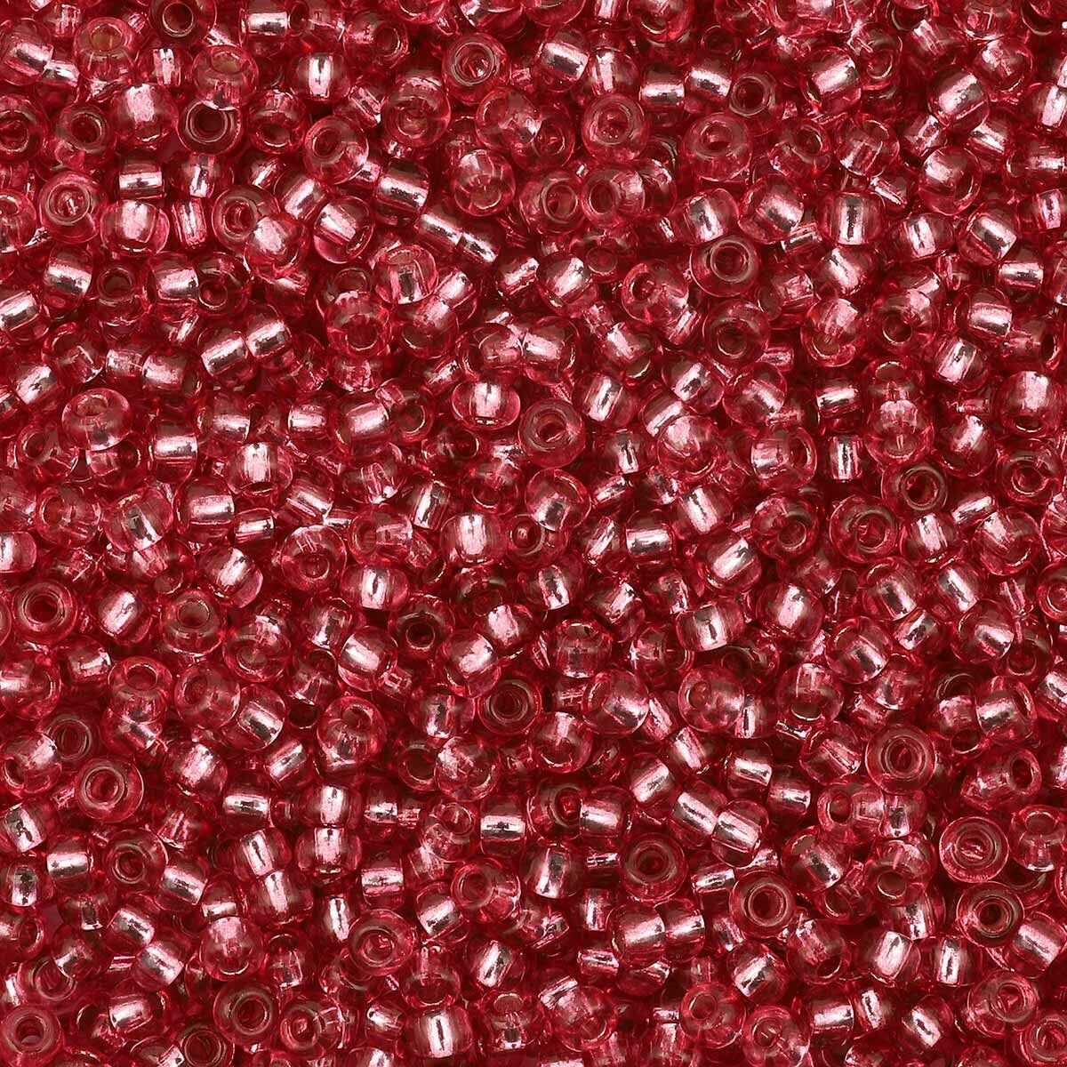 (08298) Бисер прозрачный с серебр. центром 10/0, круг. отв, 50г, Preciosa