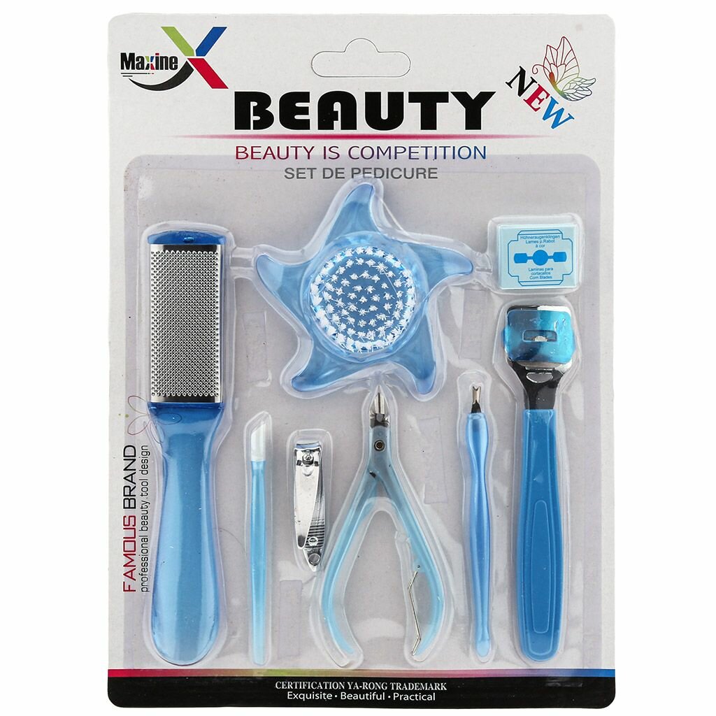 Педикюрный набор 8 предметов, в блистере