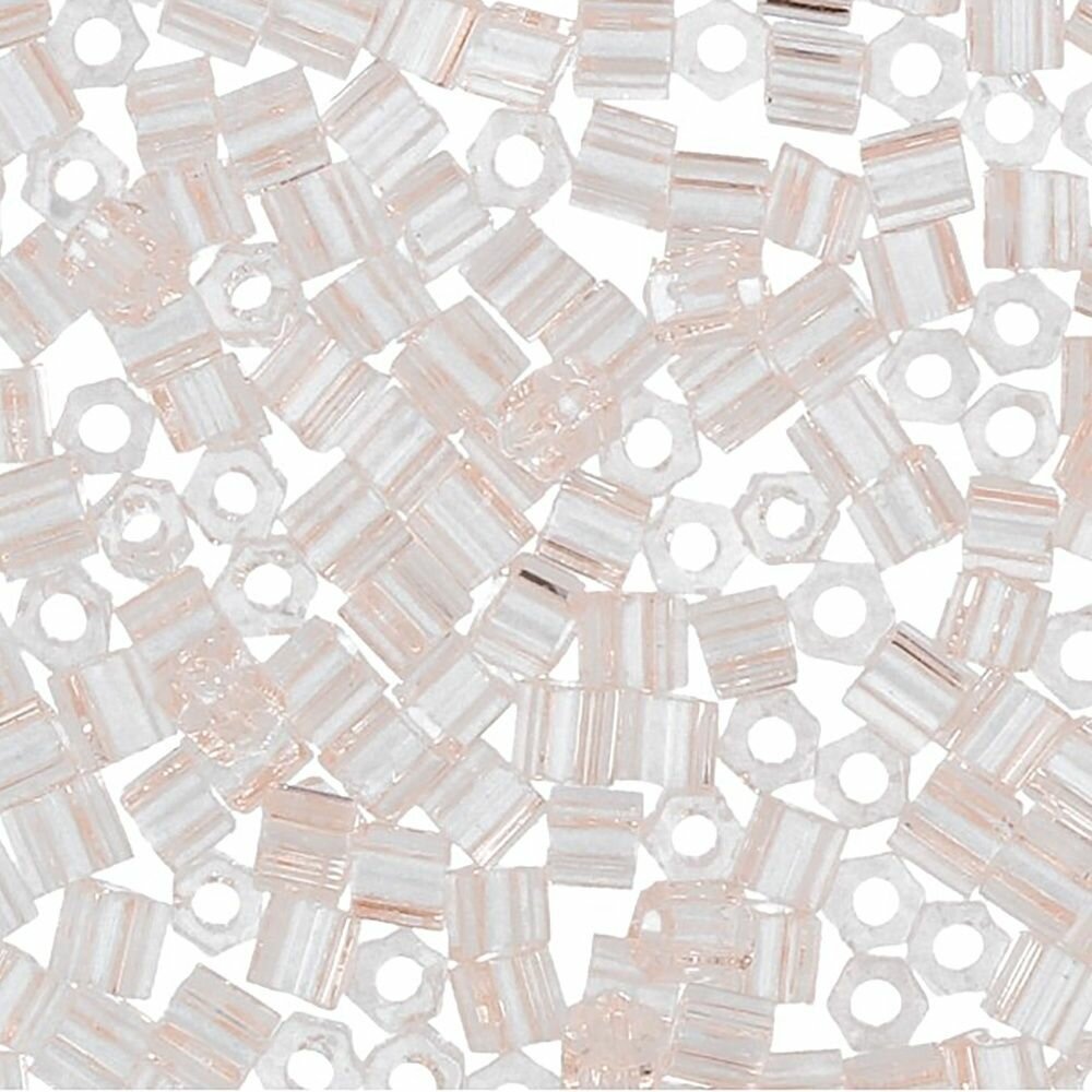 Бисер TOHO 11/0, Hexagon, №1, 2,2 мм, 5 штх5 г, №0011, бледно-персиковый