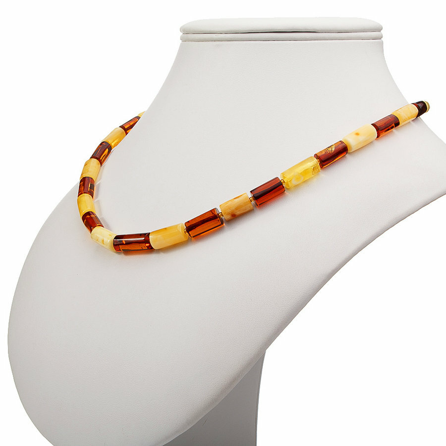 Колье, янтарь