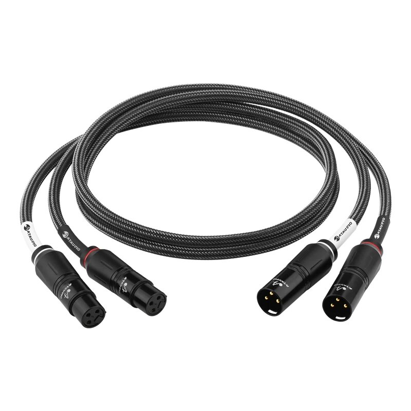 ATAUDIO Аудиокабель XLR 6N OFC One Pair XLR Cable, 1 м