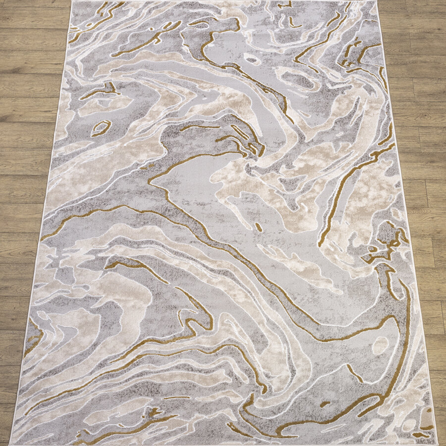 Ковер, Прямой, Бежевый, Золотисто-жёлтый, Серый, Современный, на пол, в гостиную, спальню, в ассортименте (200 см. на 300 см.)