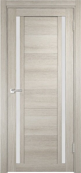 Межкомнатная Дверь Verda Z-3 Лиственница Белая со Стеклом Сатинат Белый 2000х600мм (Полотно+Коробка+5 Наличников) / Верда.