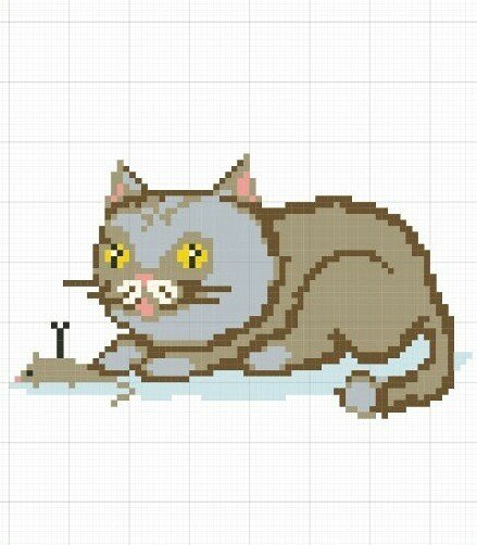 Набор для вышивания Матренин Посад #6087/СК Кот, Счетный крест, 20 х 22 см