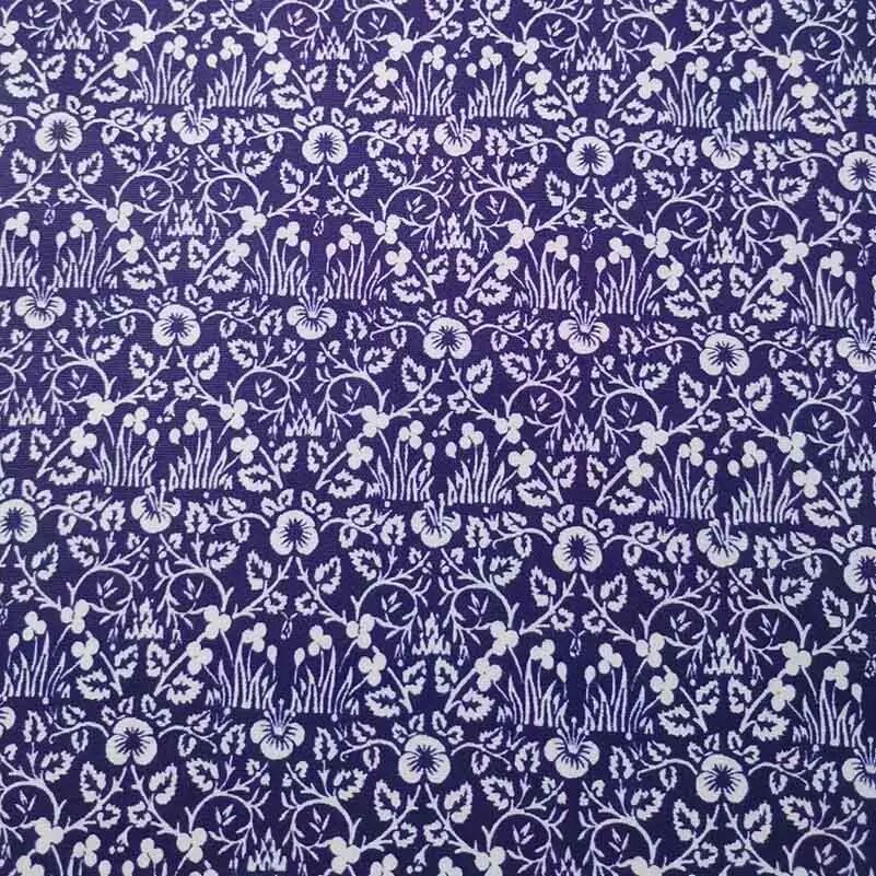 Ткань William Morris винтажные цветы 100% хлопок Фиолетовый, W 7