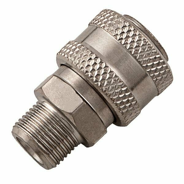 Муфта универсальная быстросъемная ("мама") 3/8, внешняя резьба, 2 шт, Stels