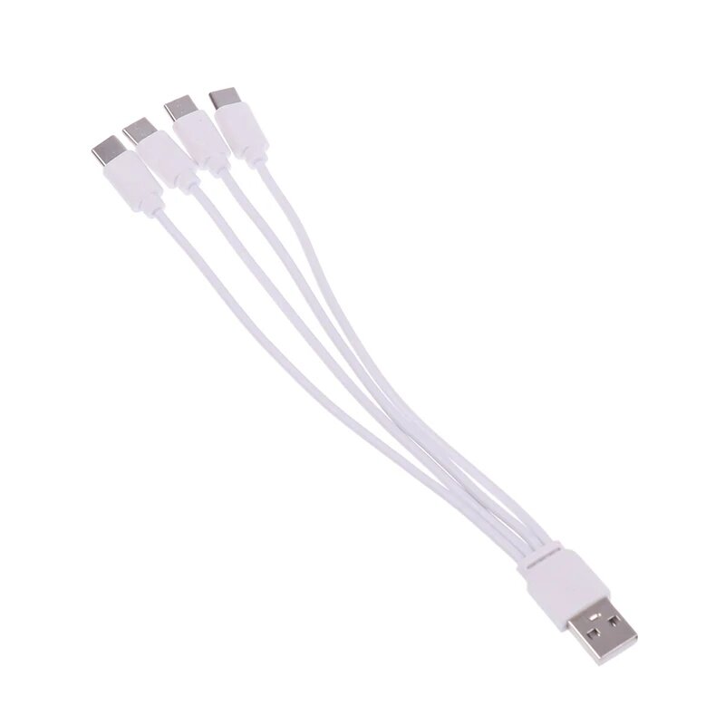 20 см 4 в 1 USB C зарядный кабель 4 порта USB-разветвитель зарядный кабель типа C разъем для мобильных телефонов смартфон планшет