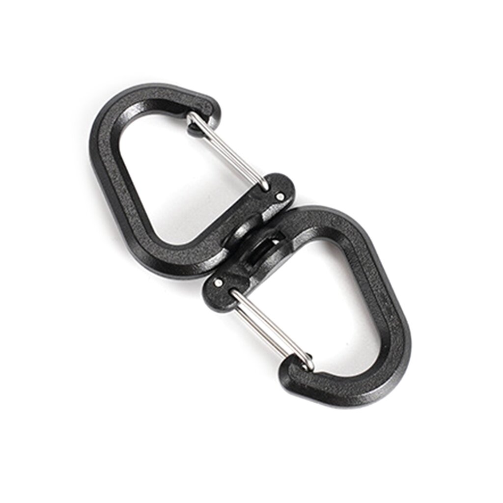 360-градусный вращающийся двойной карабин, портативный S-образный крюк