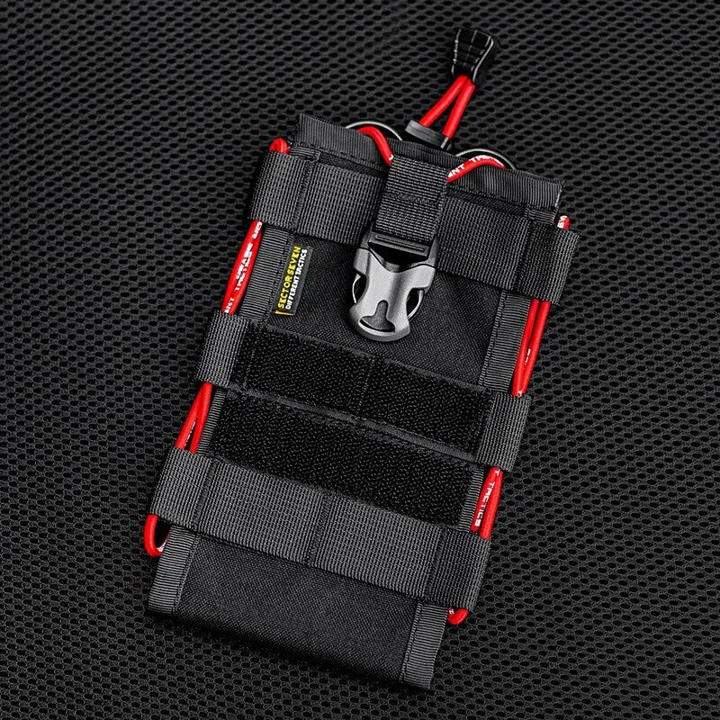 Тактическая поясная сумка Techwear Черный, Tactical Style A